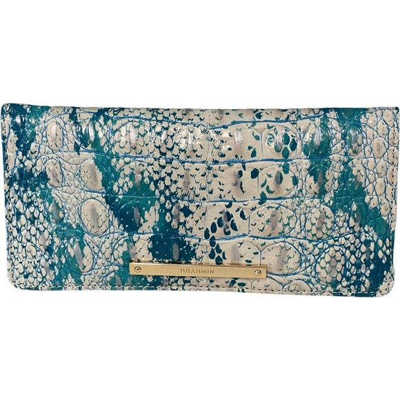 Brahmin | Bags | Brahmin Ady Mesmerized Slim Leather Snake Embossed ...